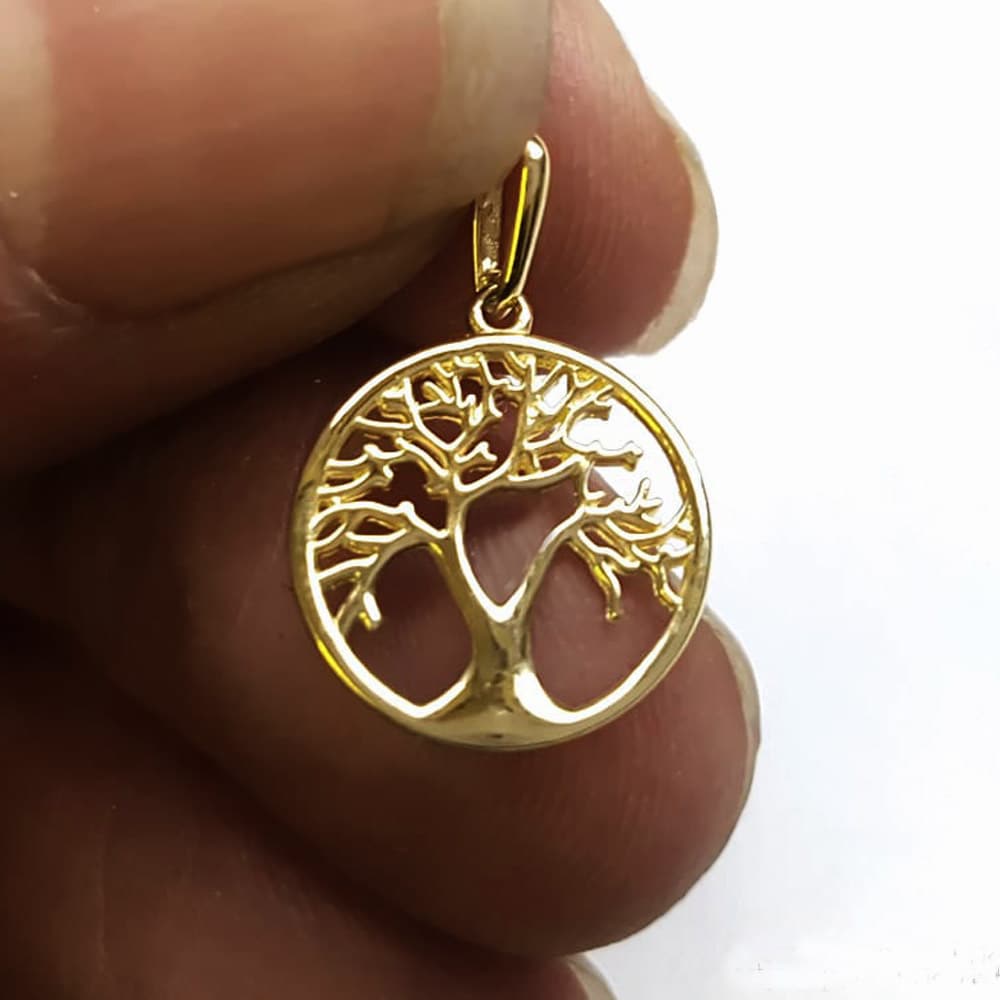 Gold Tree Of Life Necklace, Small 9ct Gold Tree Necklace – SilverfireUK