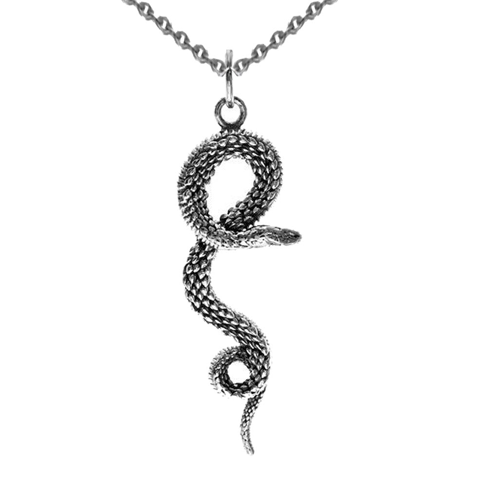 Snake Serpent Necklace, 925 Silver Snake Pendant, Gothic Jewellery ...